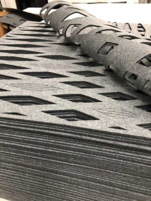 Hanging felt panels, hanging room divider/partition, sound barrier products