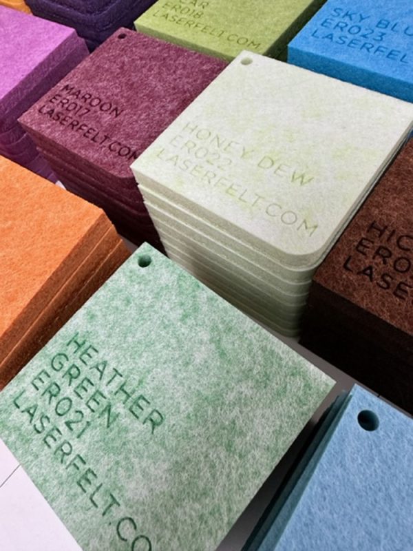 Hanging felt panels, hanging room divider/partition, sound barrier products